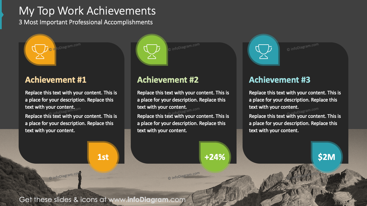 My Top Work Achievements Gray Background