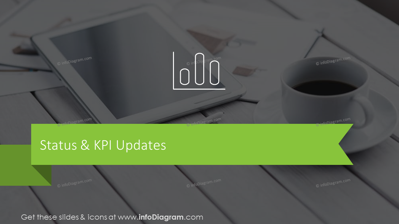 Status & KPI updates transition slide