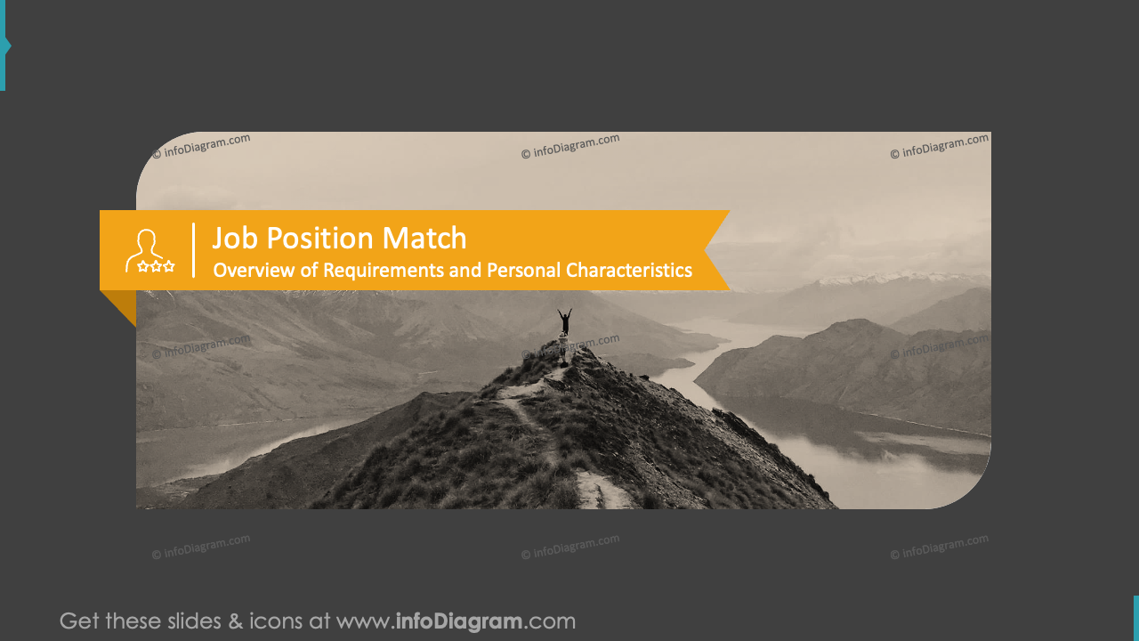 Job Position Match Gray Background
