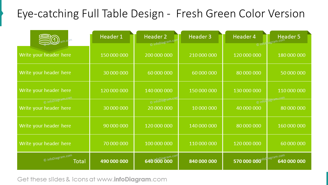 How to make Tables Look Better In Powerpoint Sample