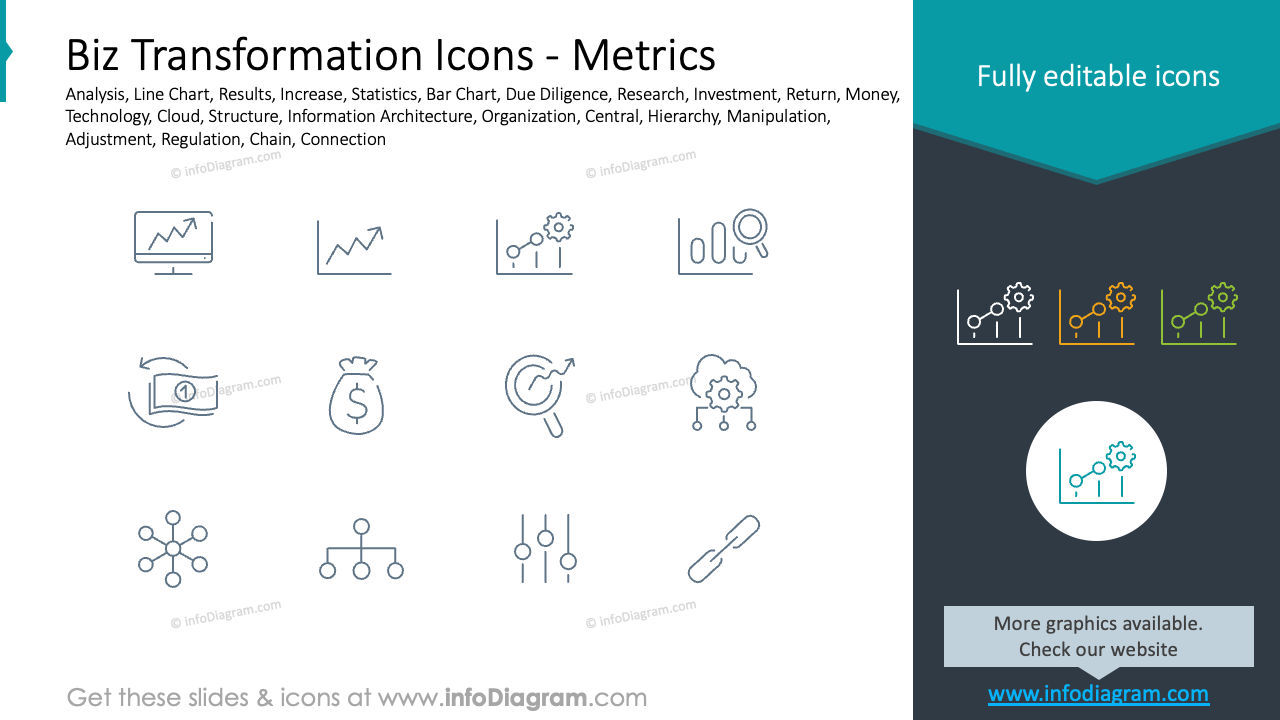 Biz Transformation Icons - Metrics