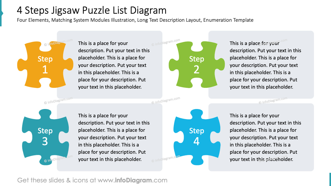 4 Steps Jigsaw Puzzle List Diagram