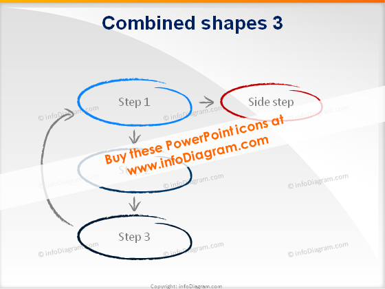 process phases ovals icons ppt clipart
