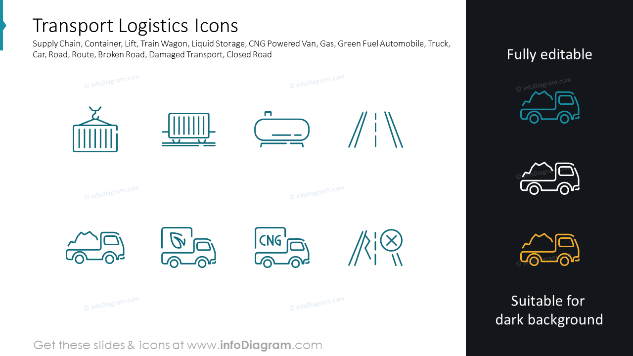 Transport Logistics Icons