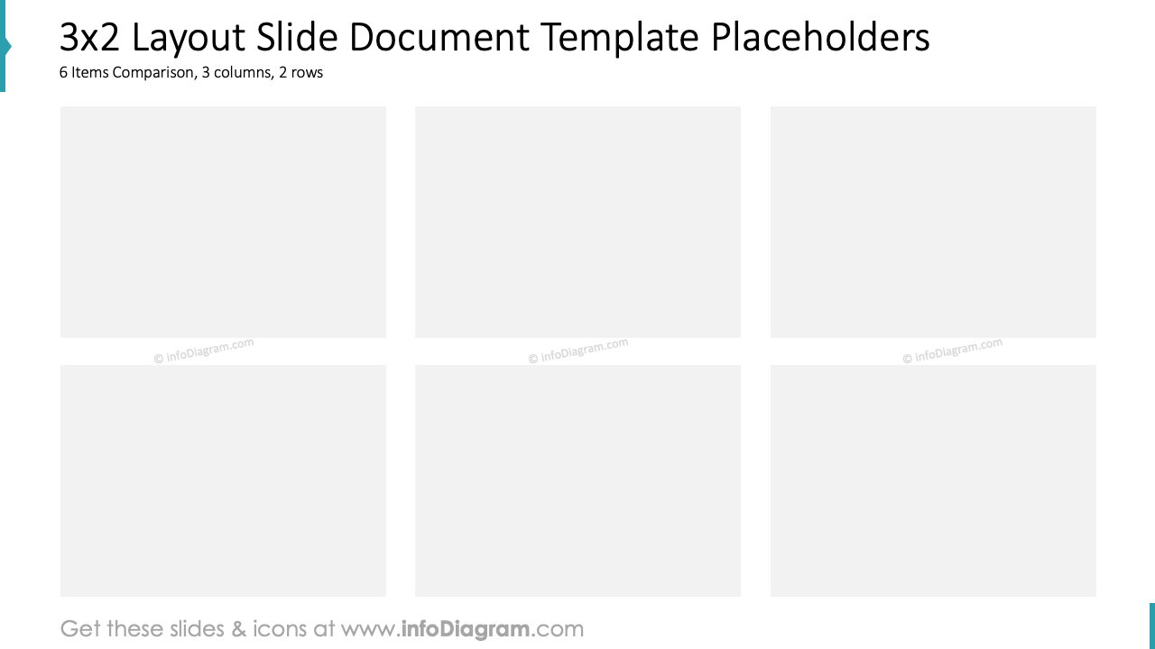 3x2 Layout Slide Document Template Placeholders