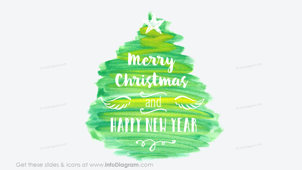 hand made watercolor jewish star tree creative art