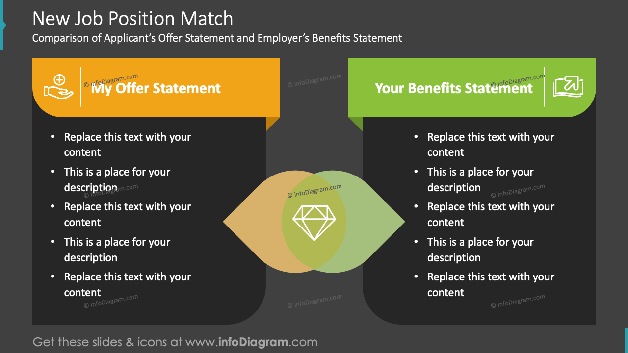 New Job Position Match Gray Background