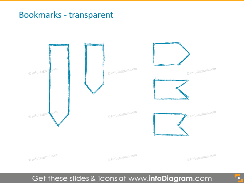 Bookmarks transparent icons
