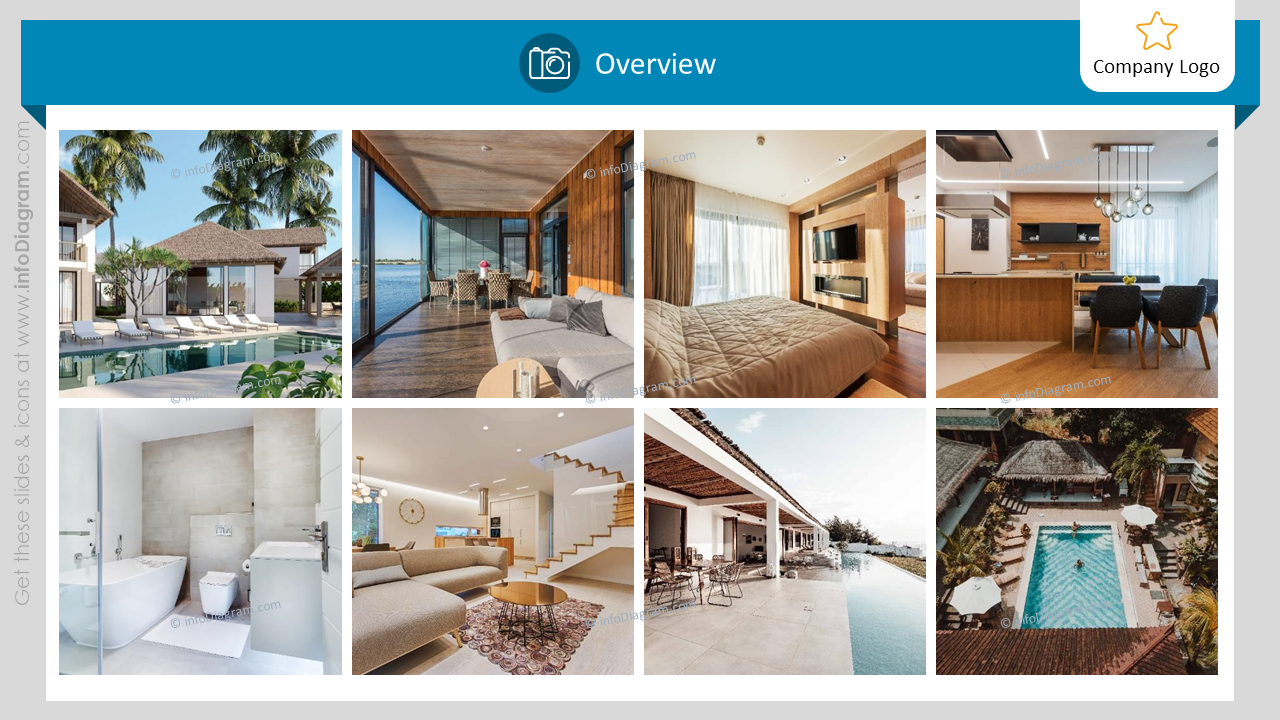 House Listing Presentation Template With Pictures With 8 Property ...