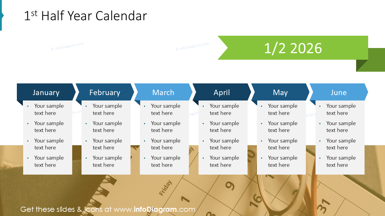 1st Half Year Calendar
