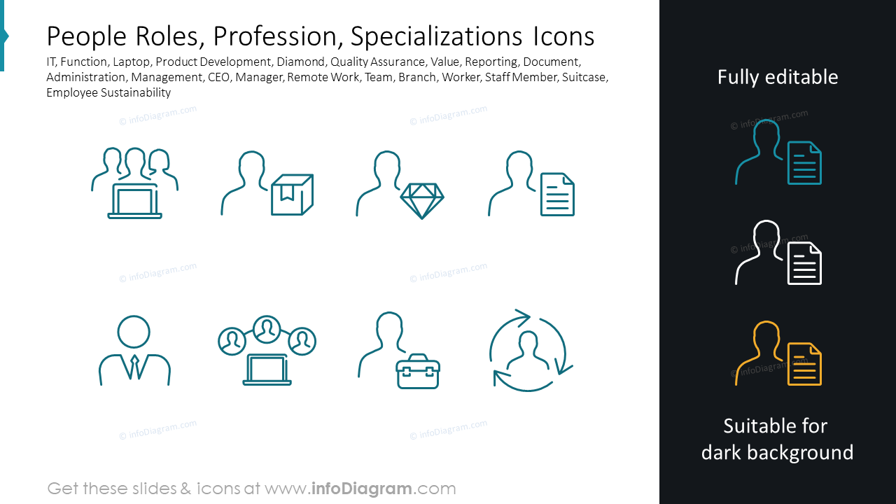 People Roles, Profession, Specializations Icons
