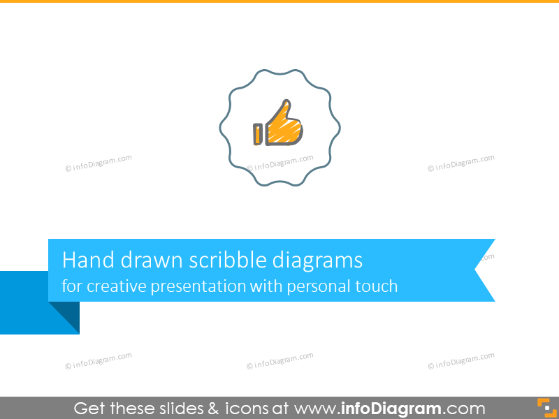 scribble timeline chevron arrows template