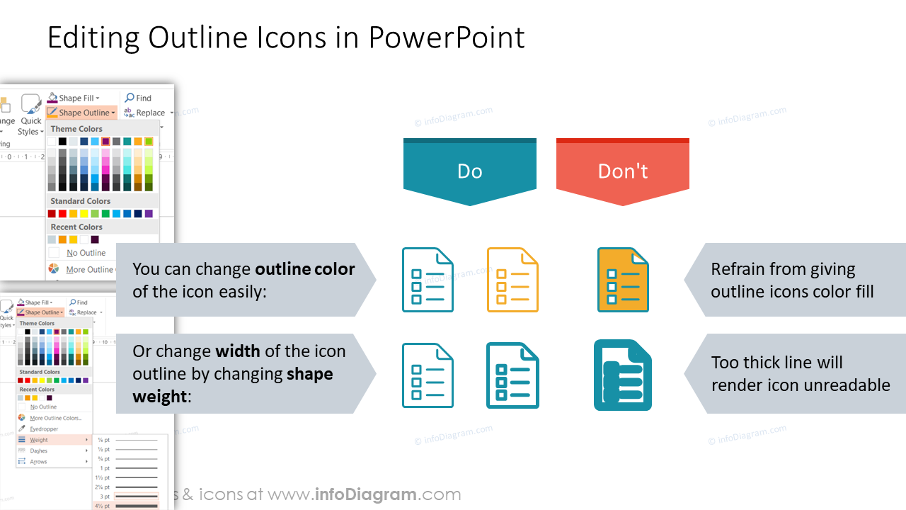 Editing Outline Icons in PowerPoint