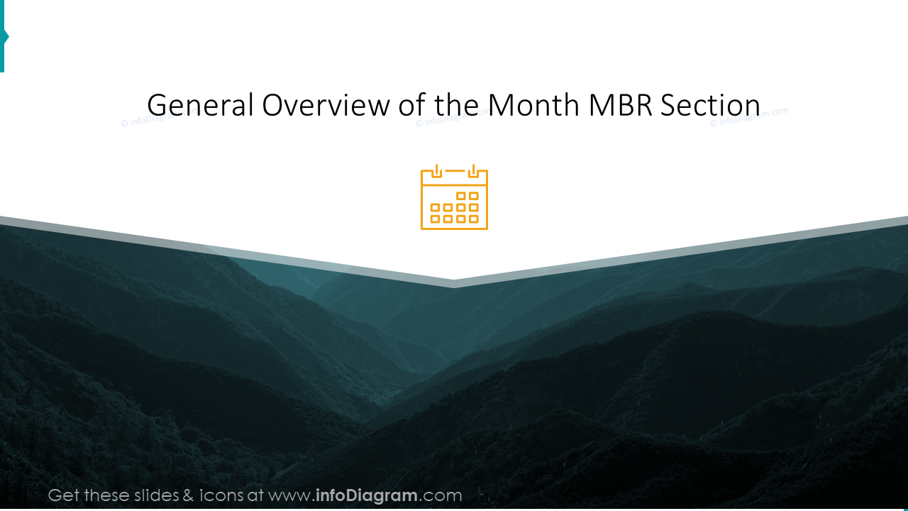 General Overview of the Month MBR Section