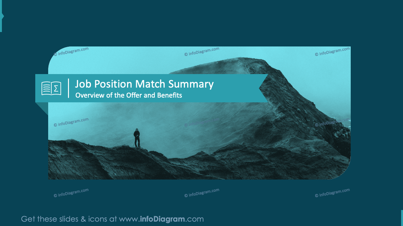 Job Position Match Summary Navy Background