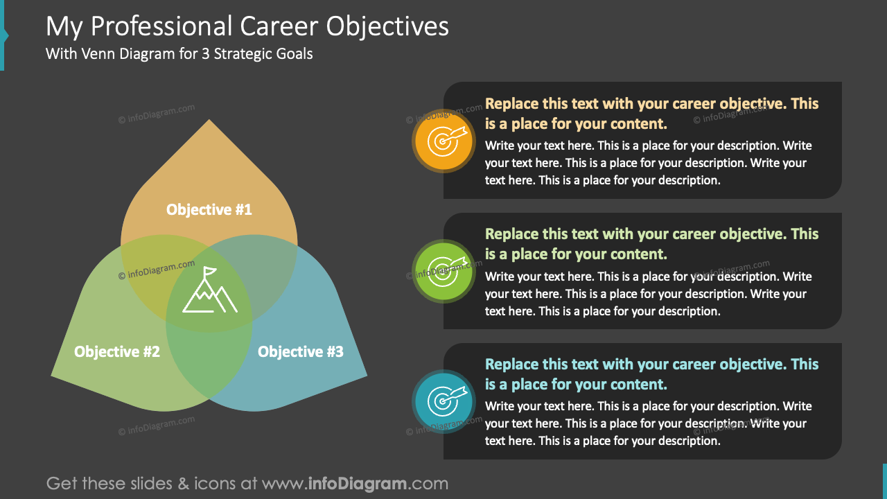 My Professional Career Objectives Gray Background
