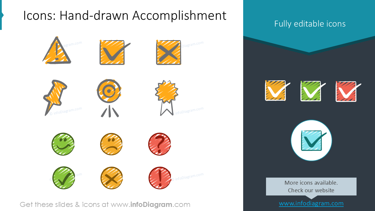 Icons: Hand-drawn Accomplishment