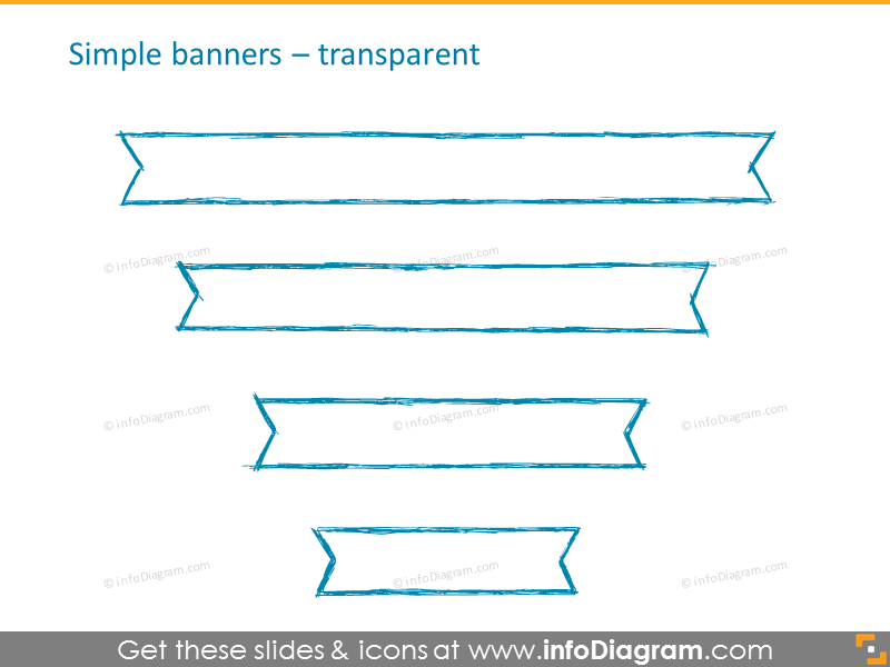 Simple transparent banners