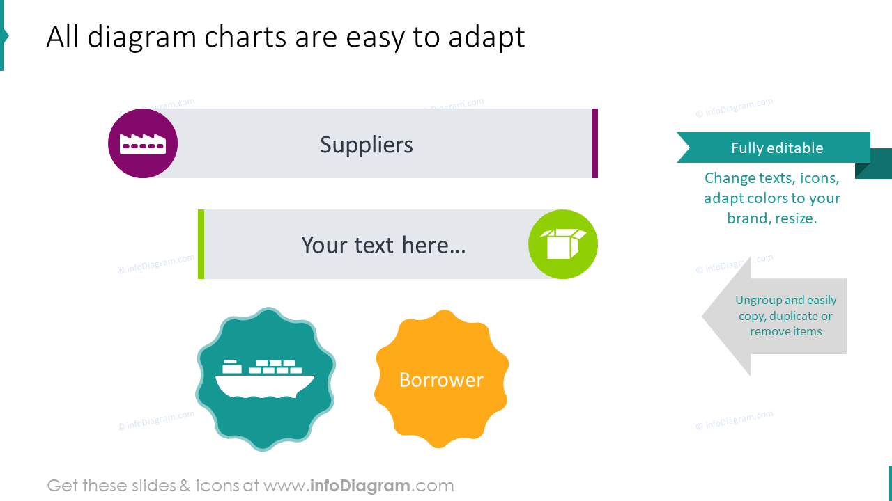 Editability of flat icons