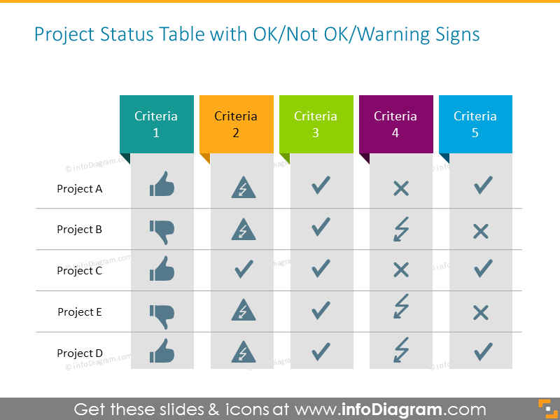 30 Creative Data Table Graphics Design PowerPoint Template