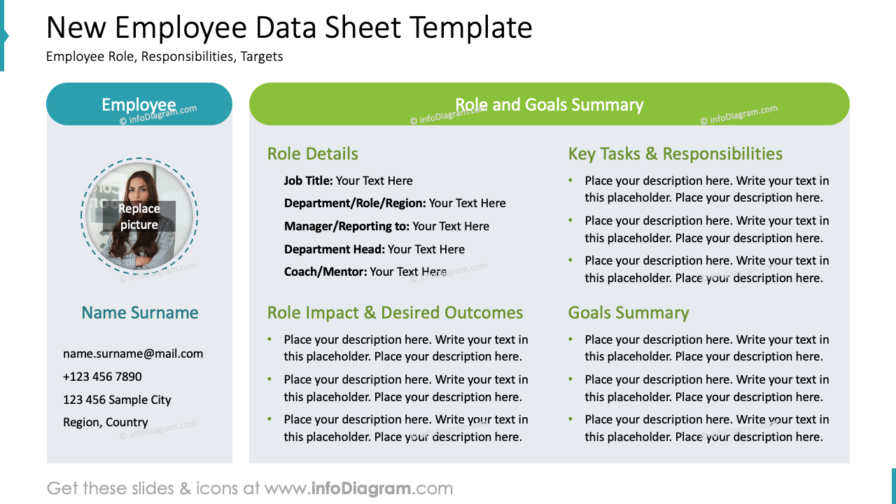 Printable Sample New Employee Details Form Template | Jotform