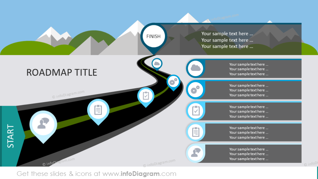 Roadmap Clipart Powerpoint