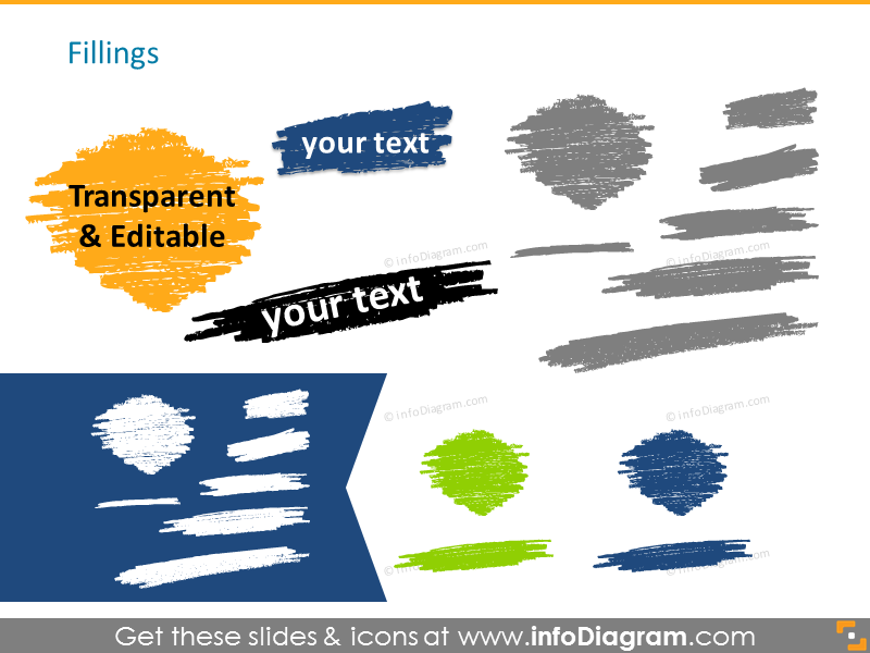 Pencil handdrawn fillings