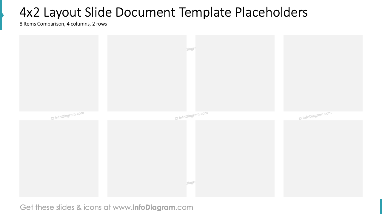4x2 Layout Slide Document Template Placeholders
