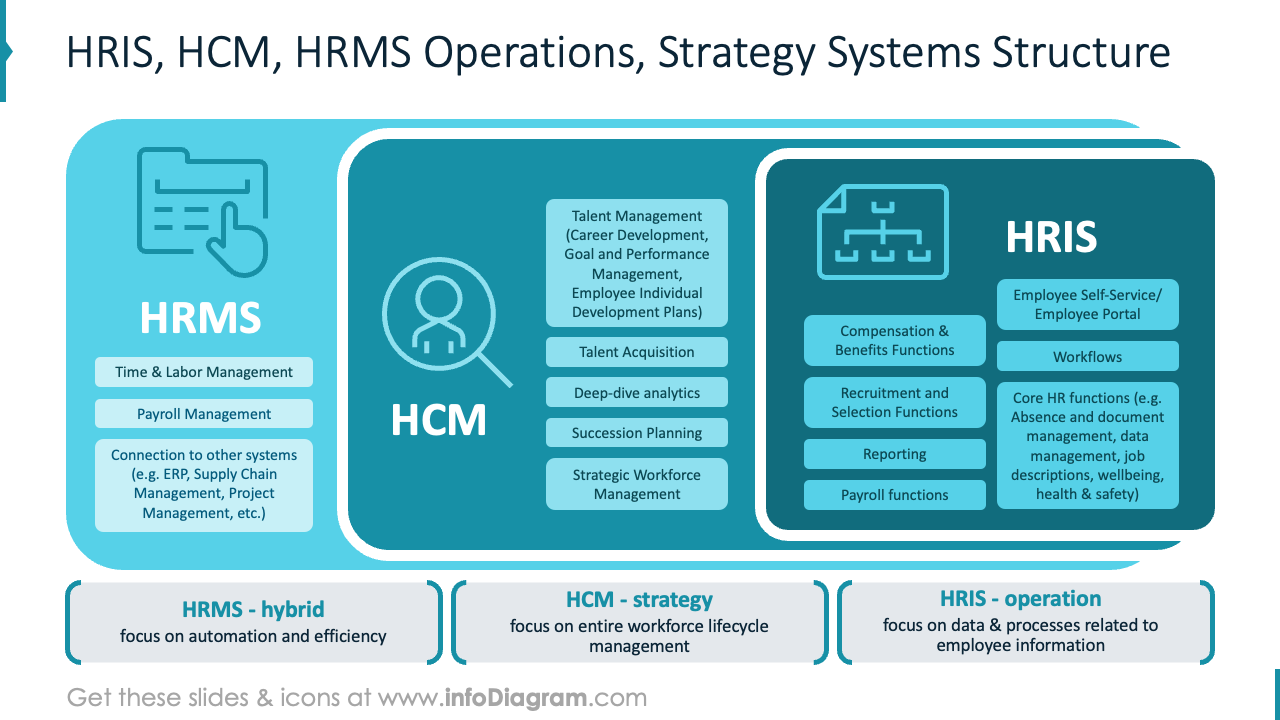 HRIS, HCM, HRMS Operations, Strategy Systems Structure