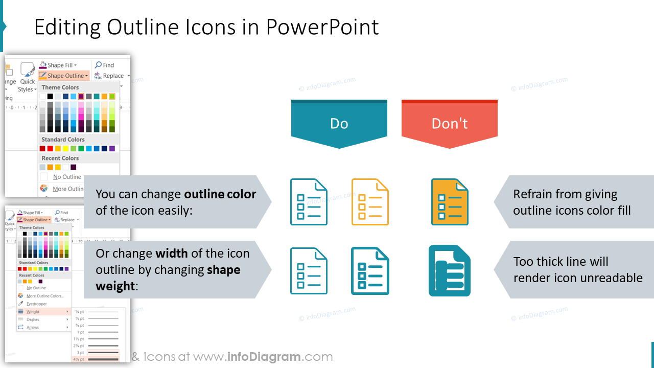 Editing Outline Icons in PowerPoint