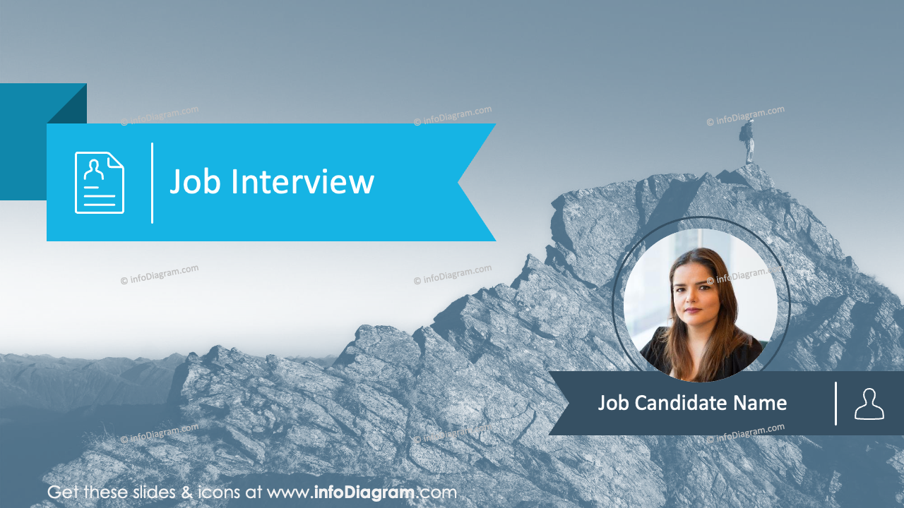 Job Interview Muted Blue Style