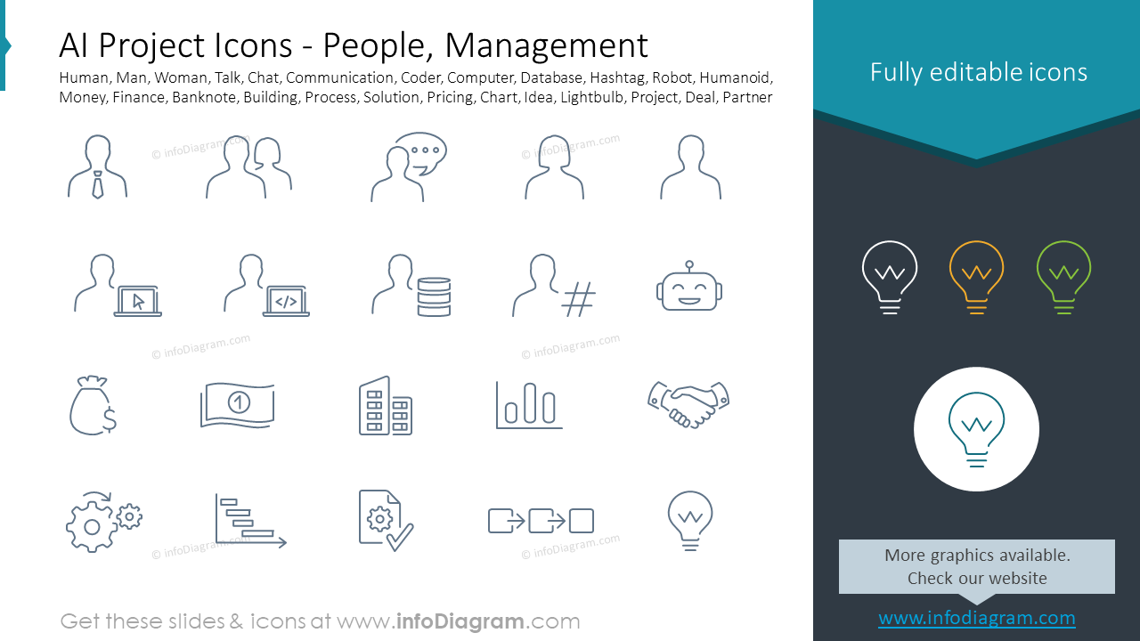 AI Project Icons - People, Management