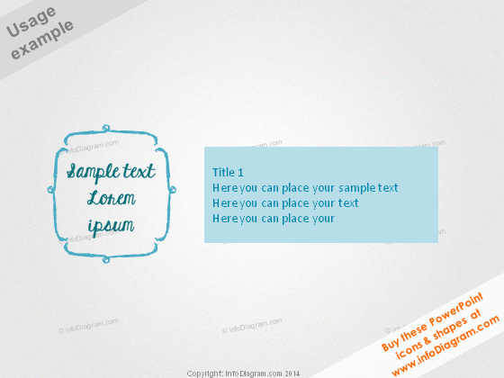 Curly brackets doodle Placeholder Sketch Pencil PPT icon