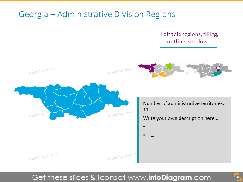 Georgia Administrative Regions map