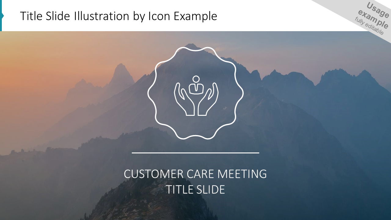 Title Slide Illustration by Icon Example