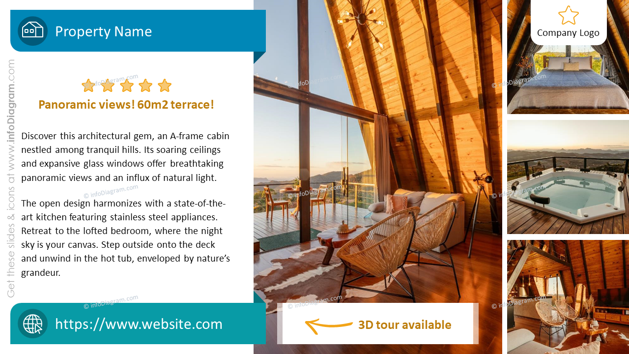 Real Estate Property Presentation Template With Rating, Description ...