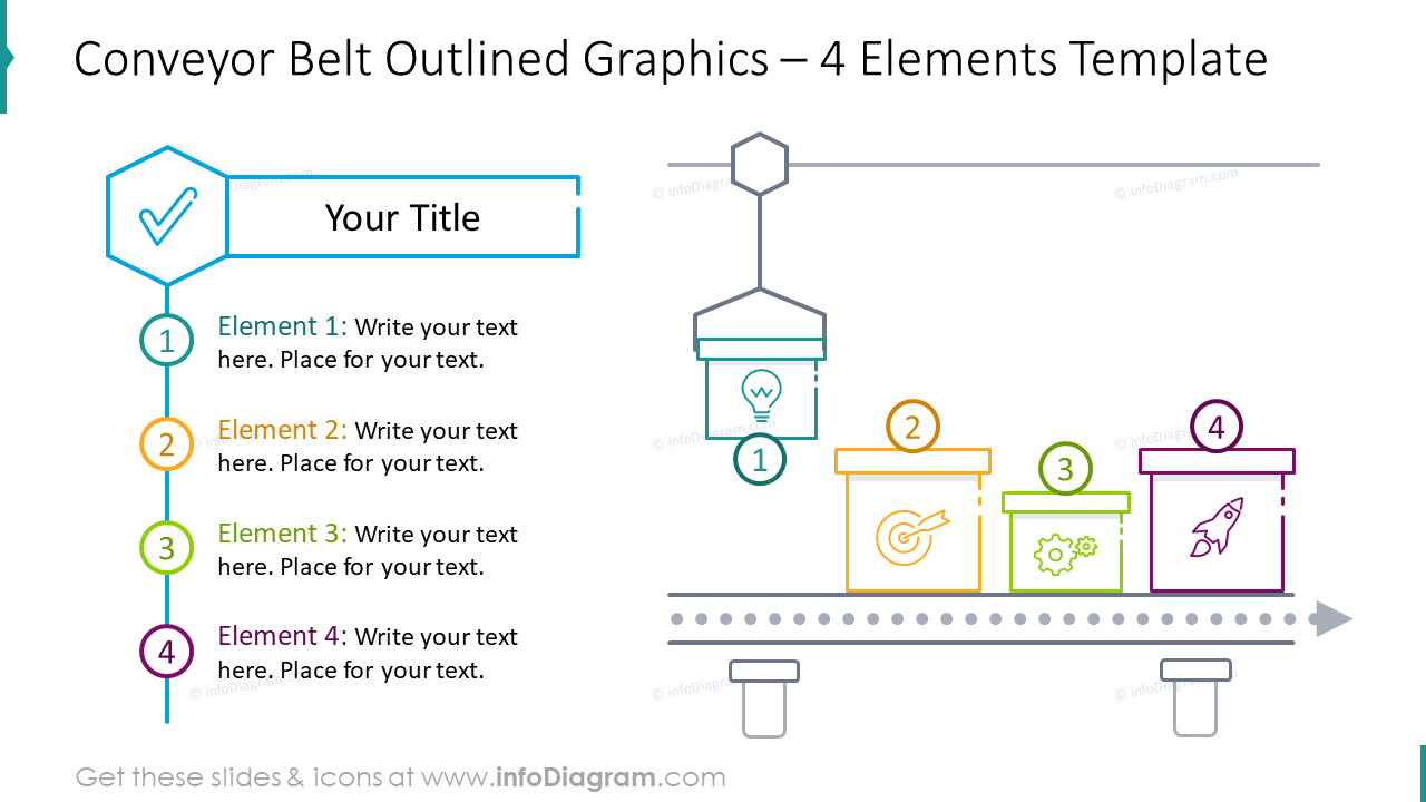 Conveyor Belt Outlined Graphics