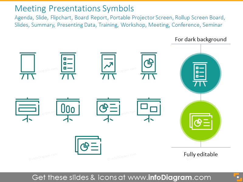 Meeting Presentations Symbols