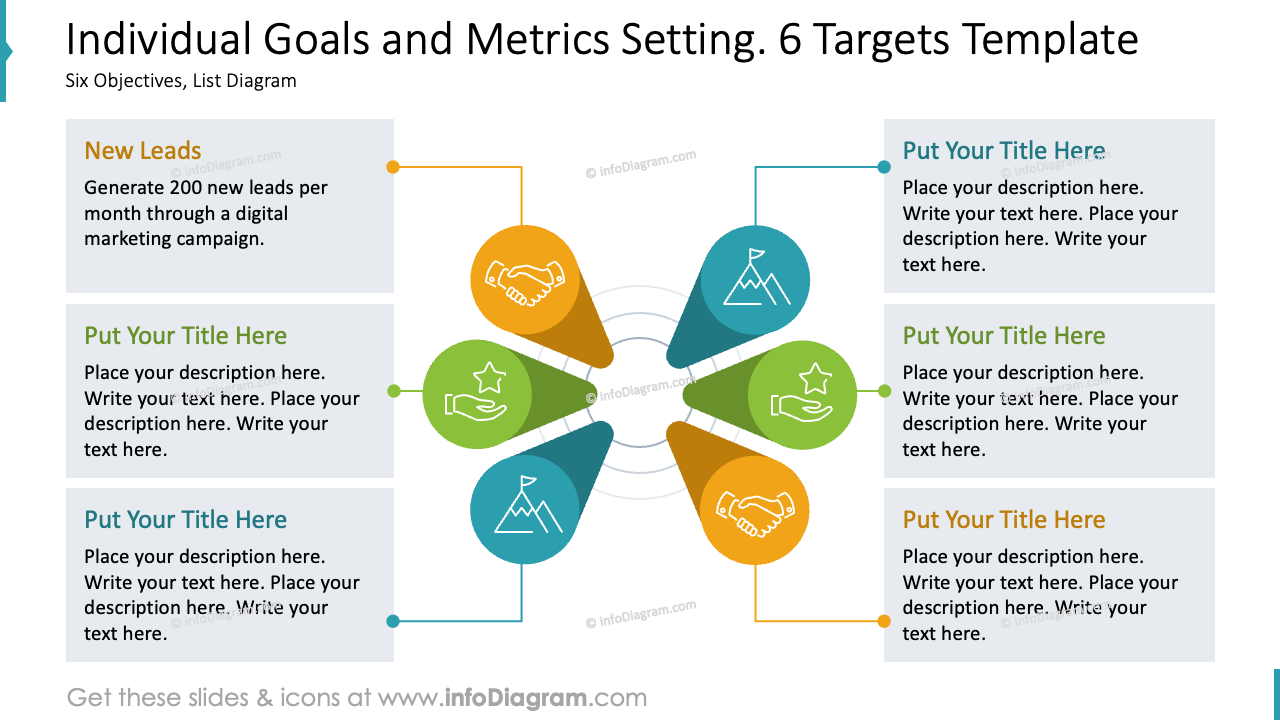 Individual Goals and Metrics Setting. 6 Targets Template