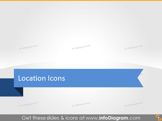Location Map Marker Building House Logistics Symbols PowerPoint icon